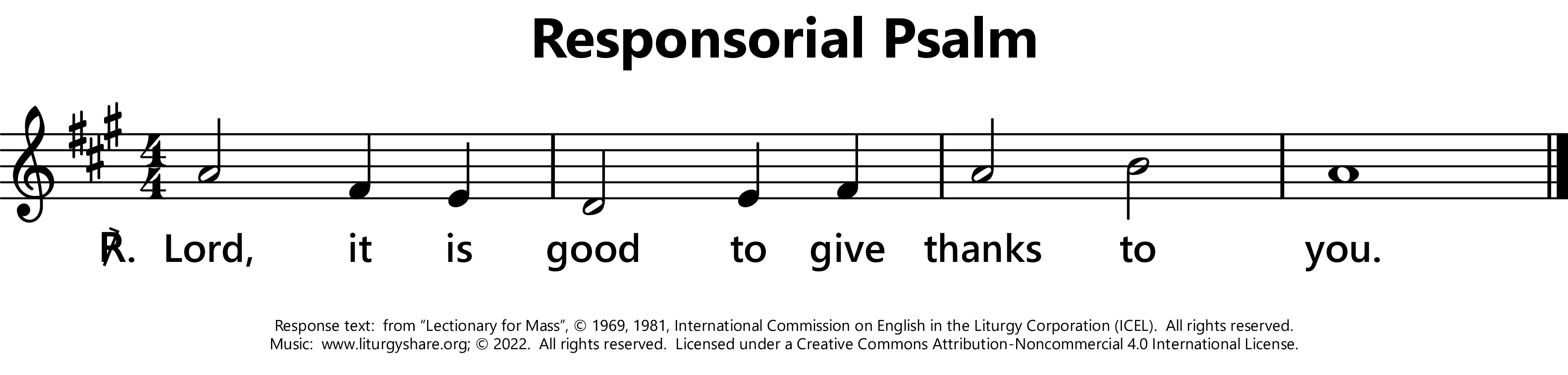 8th Sunday in Ordinary Time: Responsorial Psalm, Year C